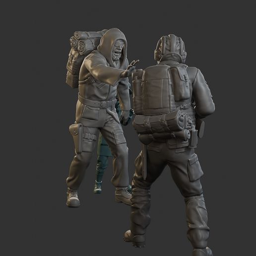 ♂️ Post-Apocalyptic Male PAM2 Scene・ 3D File for 3D printing・Cults