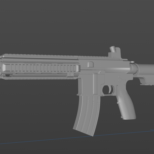 STL file German HK416 rifle digital model material-2 🗺️ ・3D printable ...