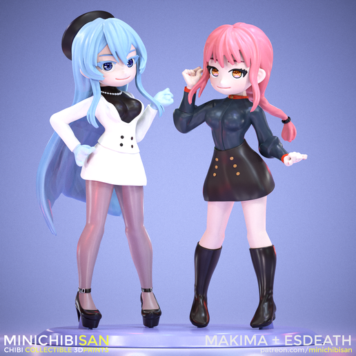 👸 Makima and Esdeath - Unexpected Besties - Crossover Special Anime ...