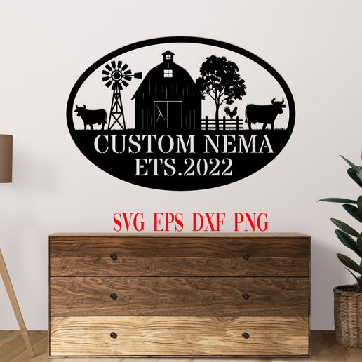 3D file Farm house metal signs 🚜 ・3D printing model to download・Cults