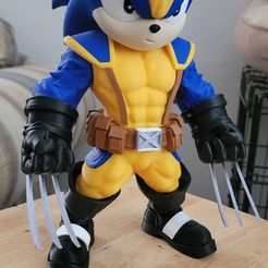 🎨 SONIVERINE – SONIC × WOLVERINE Fan art (no ams-multiparts/3mf)・3D ...