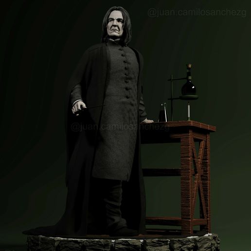 3D file Severus Snape: harry potter sculture collectible 🗿 ・3D printer ...