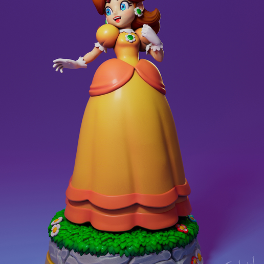 👸 Princess Daisy - Super Mario Bros・ 3D File for 3D printing・Cults