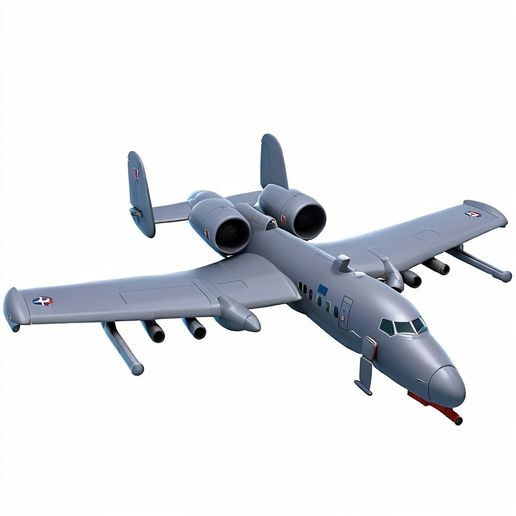 STL file A10 Aircraft - STL Printable ️ ・3D printable design to ...