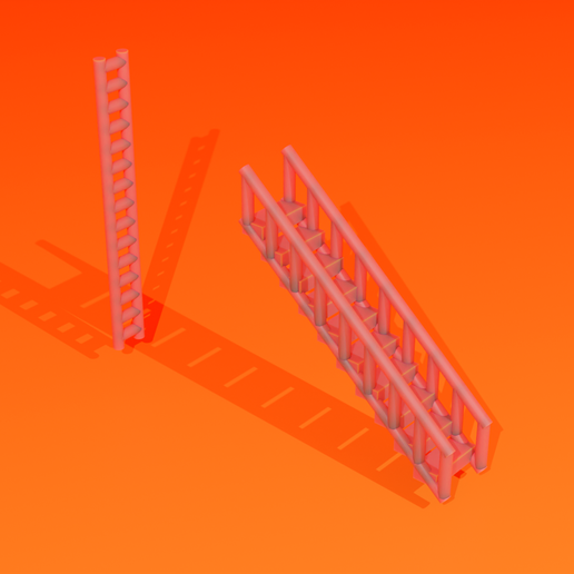 🚢 LADDER/STAIRS FOR 1/350 1:350 SCALE SHIP MODELS・Free STL File for 3D ...