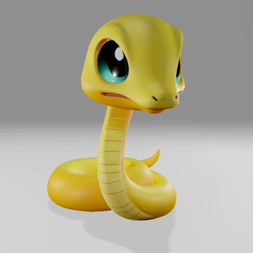 STL file Snake : Cute and Sitting 🐍 ・3D printable model to download・Cults