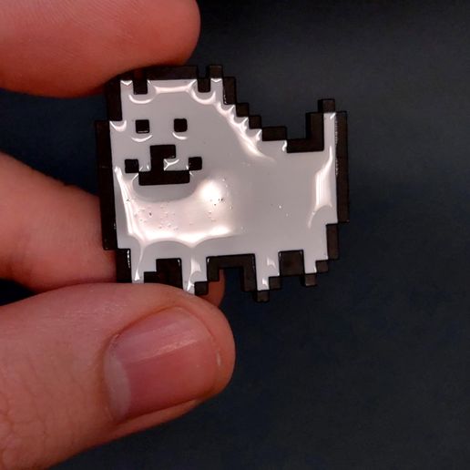 🐕 Annoying dog toby fox undertale enamel pin / magnet・Free STL File for ...