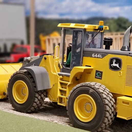 Descargar archivo STL Conversión Bruder John Deere 644 • Objeto para imprimir en 3D ・ Cults