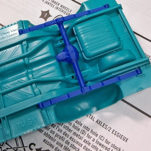 🔚 AMT 1957 Chevy Bel Air Rear End Replacement With Shocks Scale Model ...