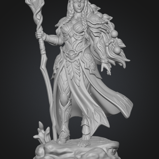 🧝 Forest Elf Mermaid・ STL File for 3D printing・Cults