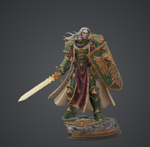 ⚔ warhammer 40k PRIMARK Lion El'Jonson・Free STL File for 3D printing・Cults
