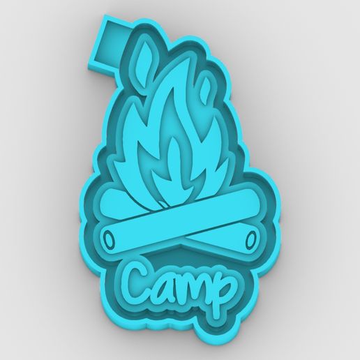 STL file campfire - freshie mold - STL for silicone mold 🔥 ・3D print ...