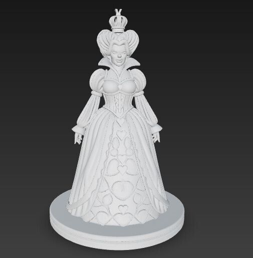 👸 3D Printable Queen of Hearts Figure – Majestic Wonderland Character ...