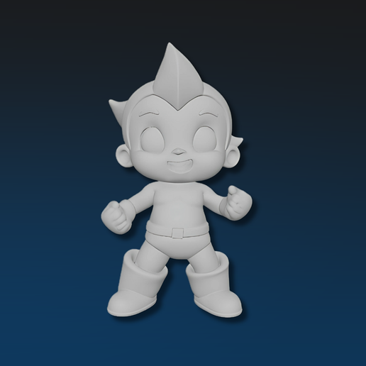 👦 Astro Boy Chibi – El Niño Robot・ STL File for 3D printing・Cults