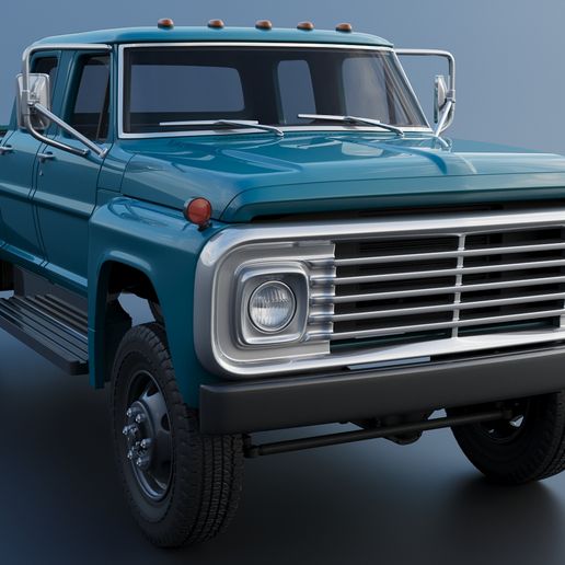 🚕 F-750 Crew Cab 1971・ 3D File for 3D printing・Cults