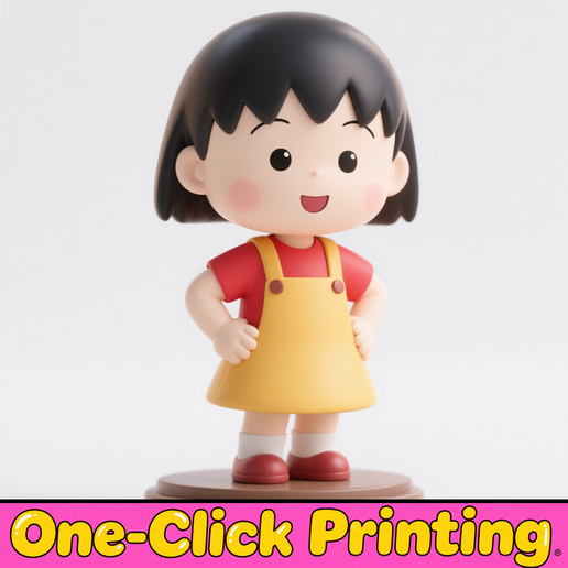 👧 Chibi Maruko Chan・Archivo STL para Impresión 3D・Cults