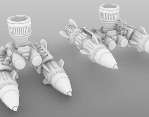 🆓 FREE Heavy Missile Launchers For Light Mechs And Small Knights・Free ...