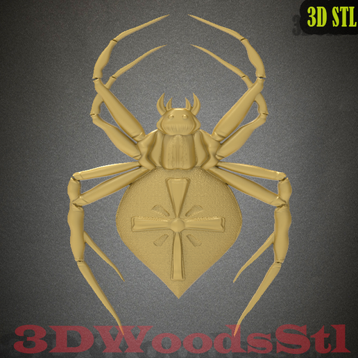STL file spider cross 3d,3D stl model relief wall decor, CNC Router ...