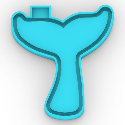 STL file fish tail silhouette - mermaid tail - freshie mold - STL for ...