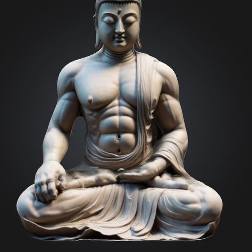 👥 Sculptures & busts Muscular Buddha Bodybuilder 3D Print – Spiritual ...