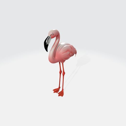 🦩 Elegant Flamingo Figurine・ 3D File for 3D printing, CNC machining ...