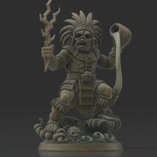 🌧️ Tláloc - Dios mexica de la lluvia y los relámpagos - Miniature ...