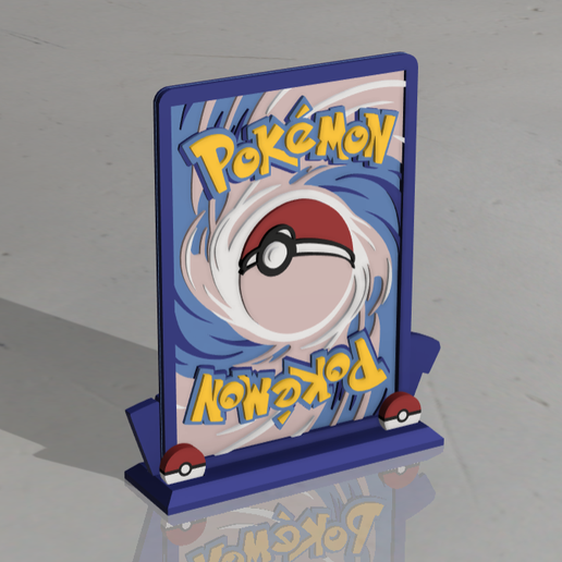 🔙 3D Pokémon Card Display – Iconic Card Back・ STL File for 3D printing ...