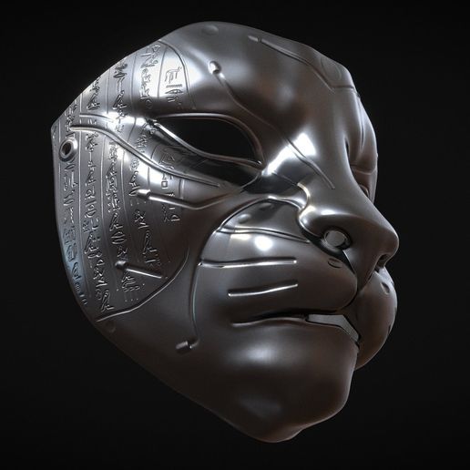 Archivo 3D Egyptian Lion Mask 3D Model – Ancient and Futuristic Design ...