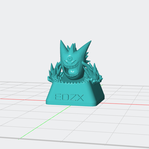 🍒 Mega Gengar Keycaps - EDZX (MX Cherry)・ STL File for 3D printing・Cults
