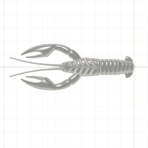 🎣 Soft fishing lure - Crawfish 95mm・ STL File for 3D printing・Cults