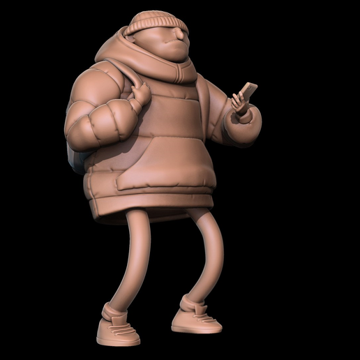 🏠 BIG Miniature of a stylized hooligan 3D print model・Free 3D File for ...