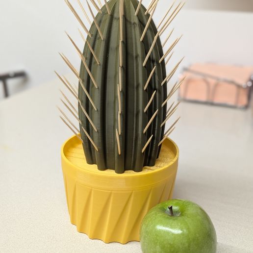 🌵 Cactus toothpick holder・ STL File for 3D printing・Cults