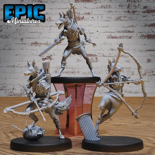 🦊 Fox Folk Ranger Set ‧ DnD Miniature ‧ Tabletop Miniatures ‧ Gaming ...