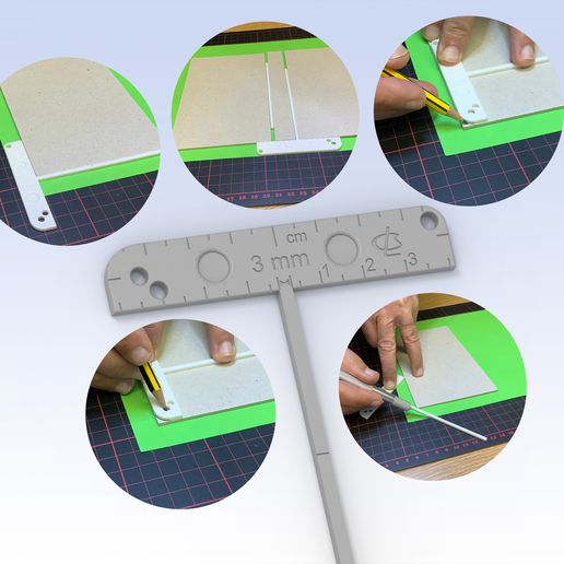 🕳️ T-spacer T-spacer for bookbinding Set in 8 sizes from 3 mm to 10 mm ...