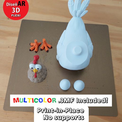 🐔 Laying hen・ STL File for 3D printing・Cults