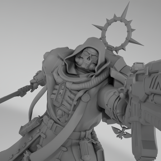 🫡 Chaplain 3D print model 3D print model・ STL File for 3D printing・Cults