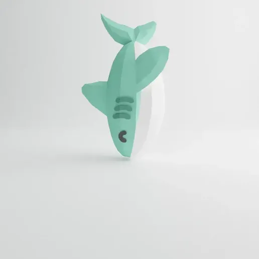 🦈 Cute fatty shark・ STL file for 3D printing・Cults