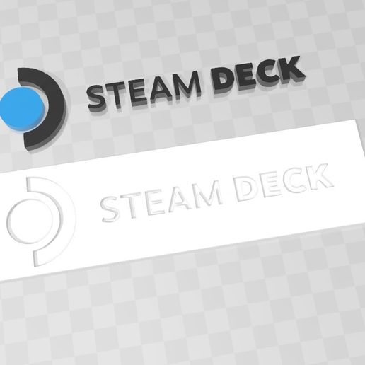 😤 STEAMDECK LOGO・ STL File for ・Cults