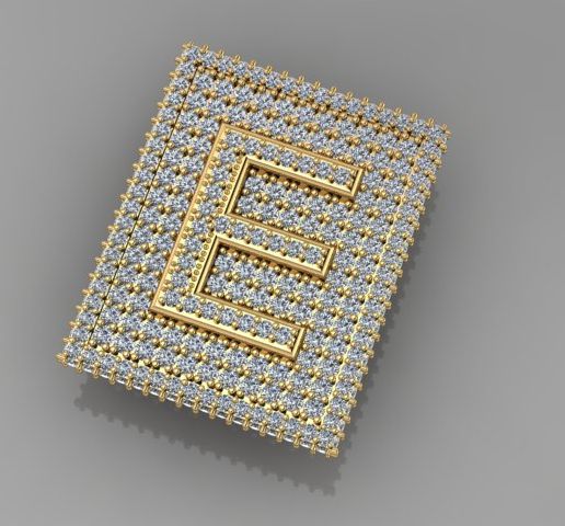 STL file E Letter Pendant (two model) 💎 ・3D printer model to download・Cults