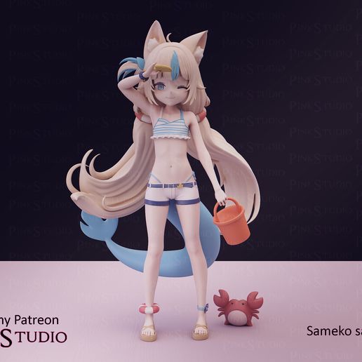 🦈 Hololive - Sameko Saba・ 3D File for 3D printing・Cults