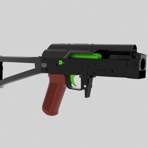 🔫 AK Airsoft Part kit Plastikov (AKS 74)・ STL File for 3D printing・Cults
