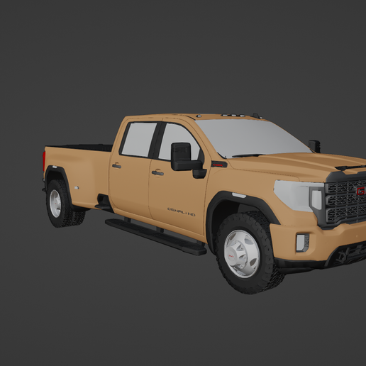 STL file GMC Sierra 3500 2020 🚚 (OBJ)・Design to download and 3D print・Cults
