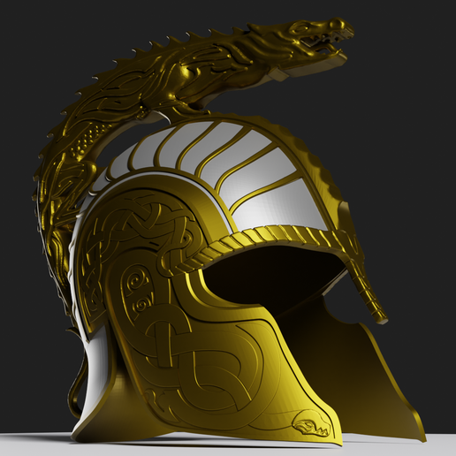 🐉 Dragon Helm Of Dor-Lomin, Turin Turambar・ STL File for 3D printing・Cults