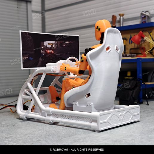 🚁 1/10 Sim Racing Cockpit・ 3D File for 3D printing・Cults