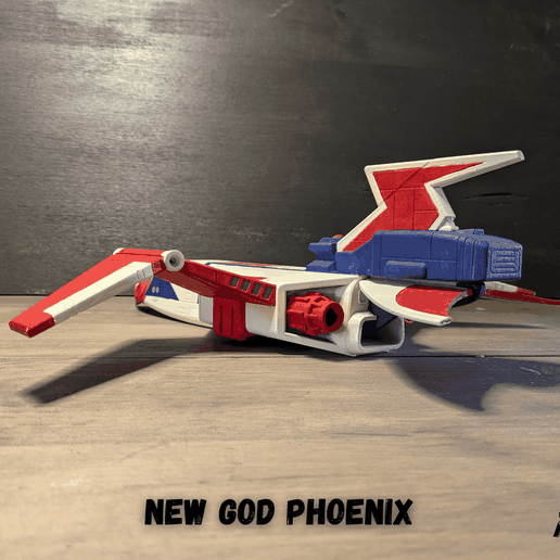 🆕 Gatchaman NEW GOD PHOENIX starship・ STL File for 3D printing・Cults