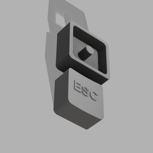 🔑 ESC Key Fidget – Keyboard Stress-Relief Button・ STL File for 3D ...