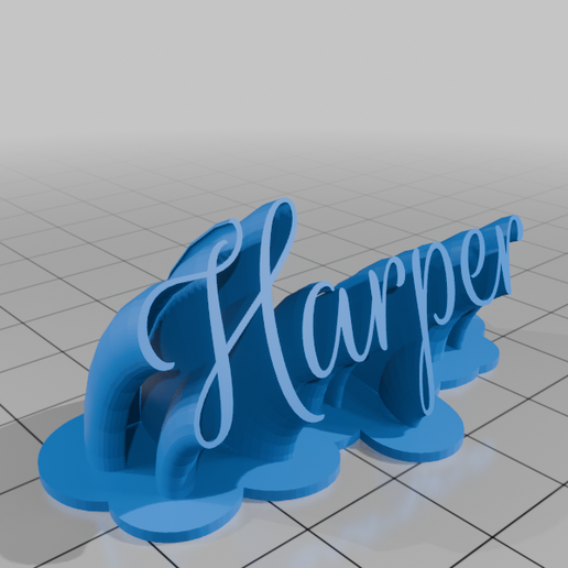 🏢 Harper Sweeping name plate・ STL File for 3D printing・Cults