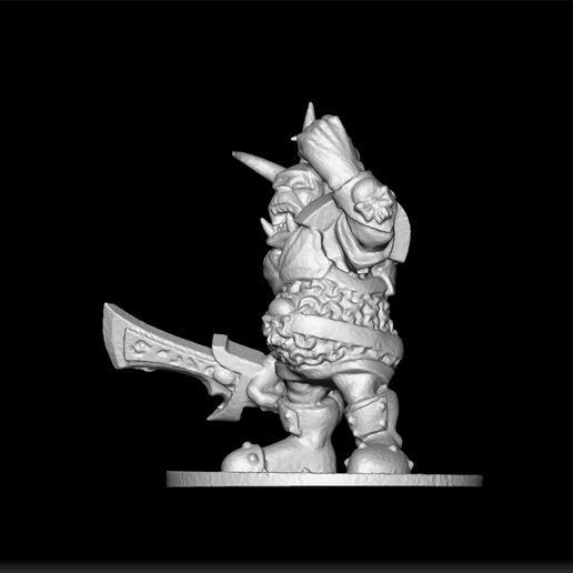 STL file Orc Warrior Miniature - Orc Warrior 3D Print - Fantasy Orc ...