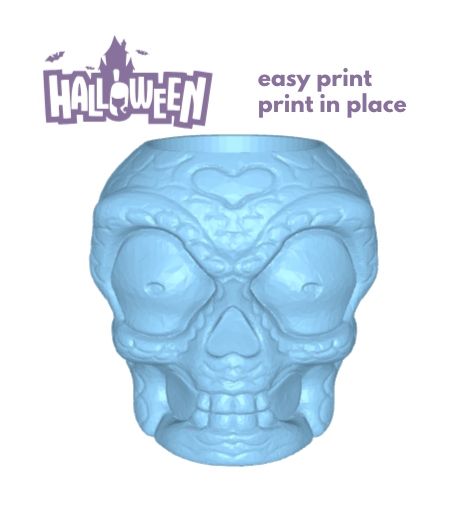 STL file KATRINA SKULL HALLOWEEN CANDY BOWL 💀 ・3D printer model to ...