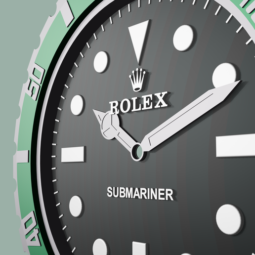 🕰️ Wall Clock Rolex・ 3D File for 3D printing・Cults